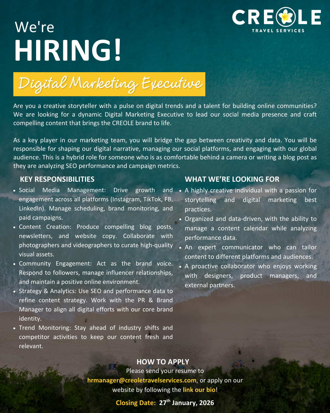 Digital Marketing Executive – JOBO.sc